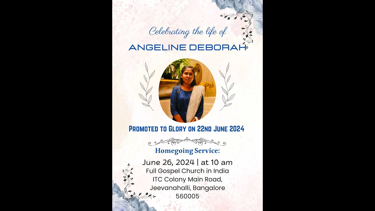 Homegoing Service for Angeline Deborah - June 26, 2024 - YouTube