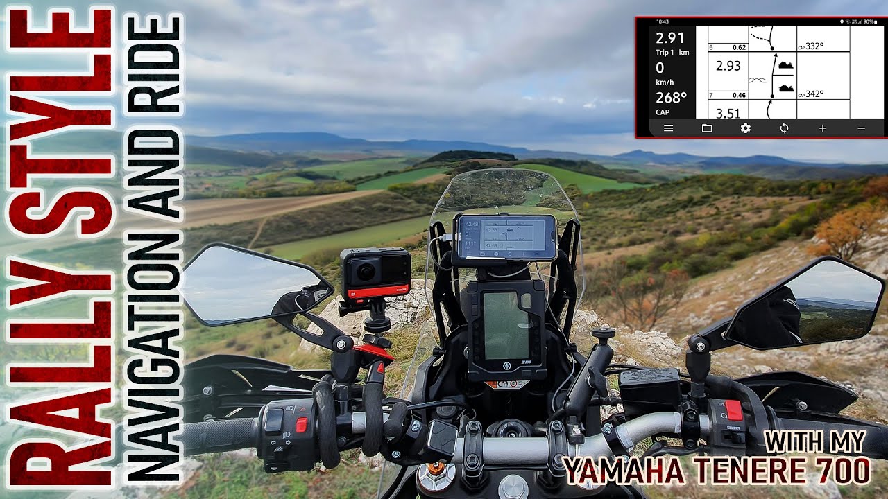 Rally style Roadbook navigation ride with my Yamaha Tenere 700 - YouTube