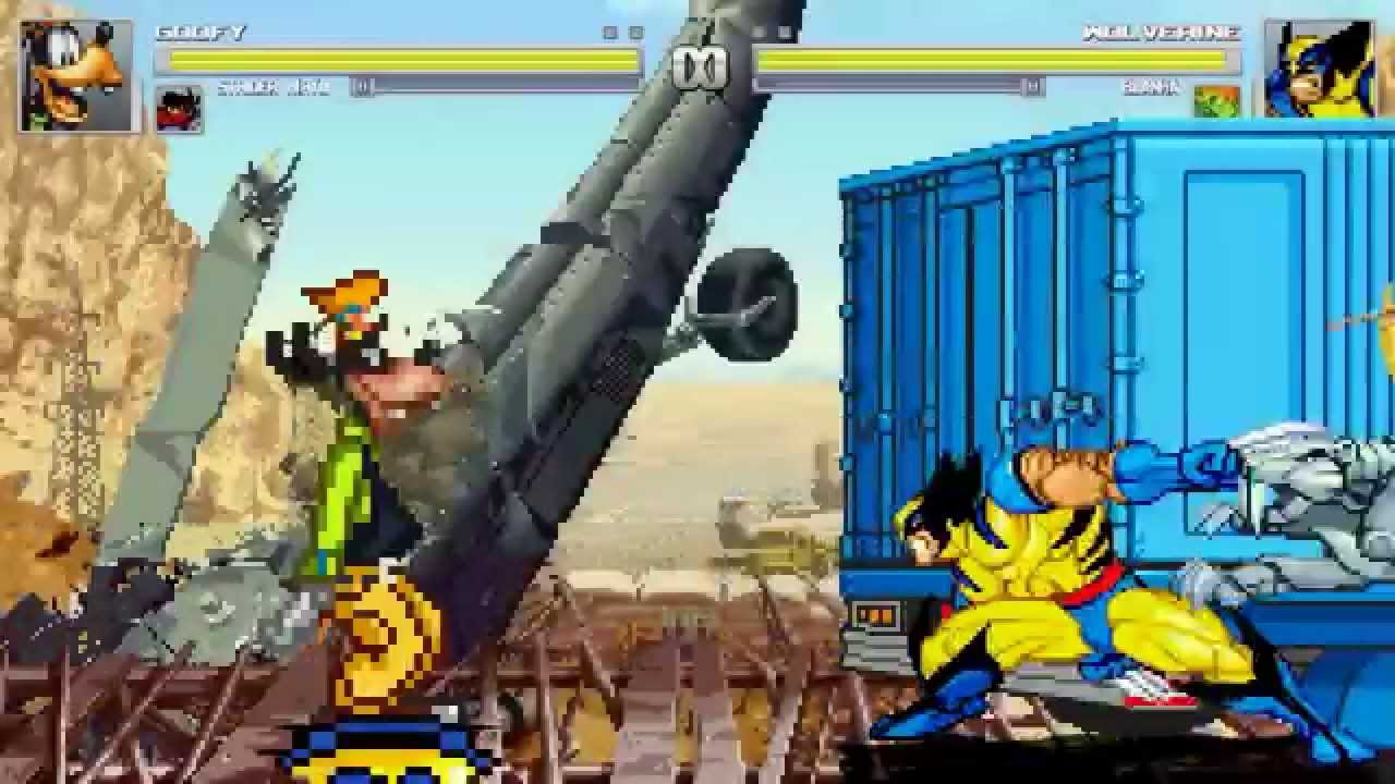 AN Mugen Request #68: Goofy & Strider Hiryu VS Wolverine & Blanka - YouTube