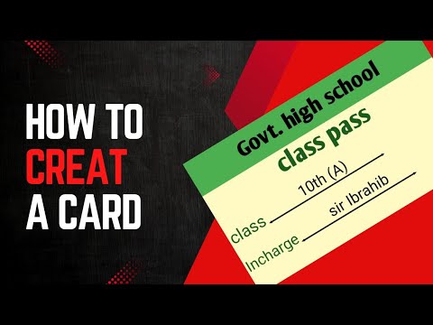 How to make school pass // school pass kase banay. A.F.world hub - YouTube