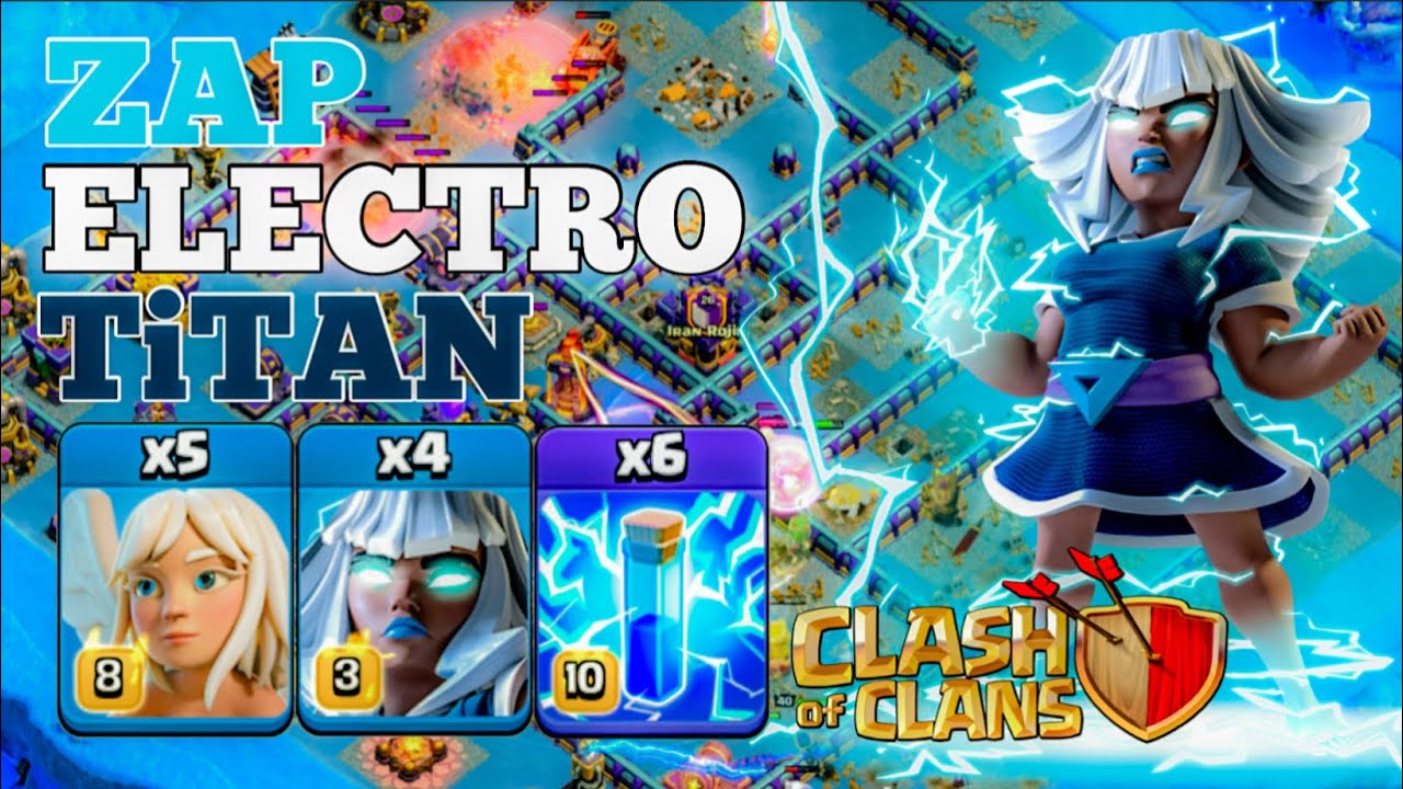 TH15 Zap Electro Titan Smash: Shattering Legend League Defenses - YouTube