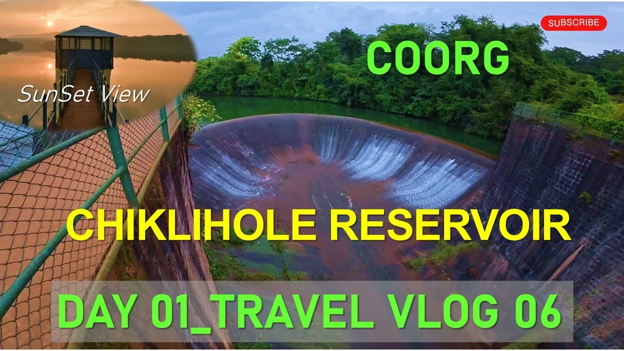 CHIKLIHOLE RESERVOIR COORG I Peaceful SunSet 🌄 Beautiful Semi-Circular ...