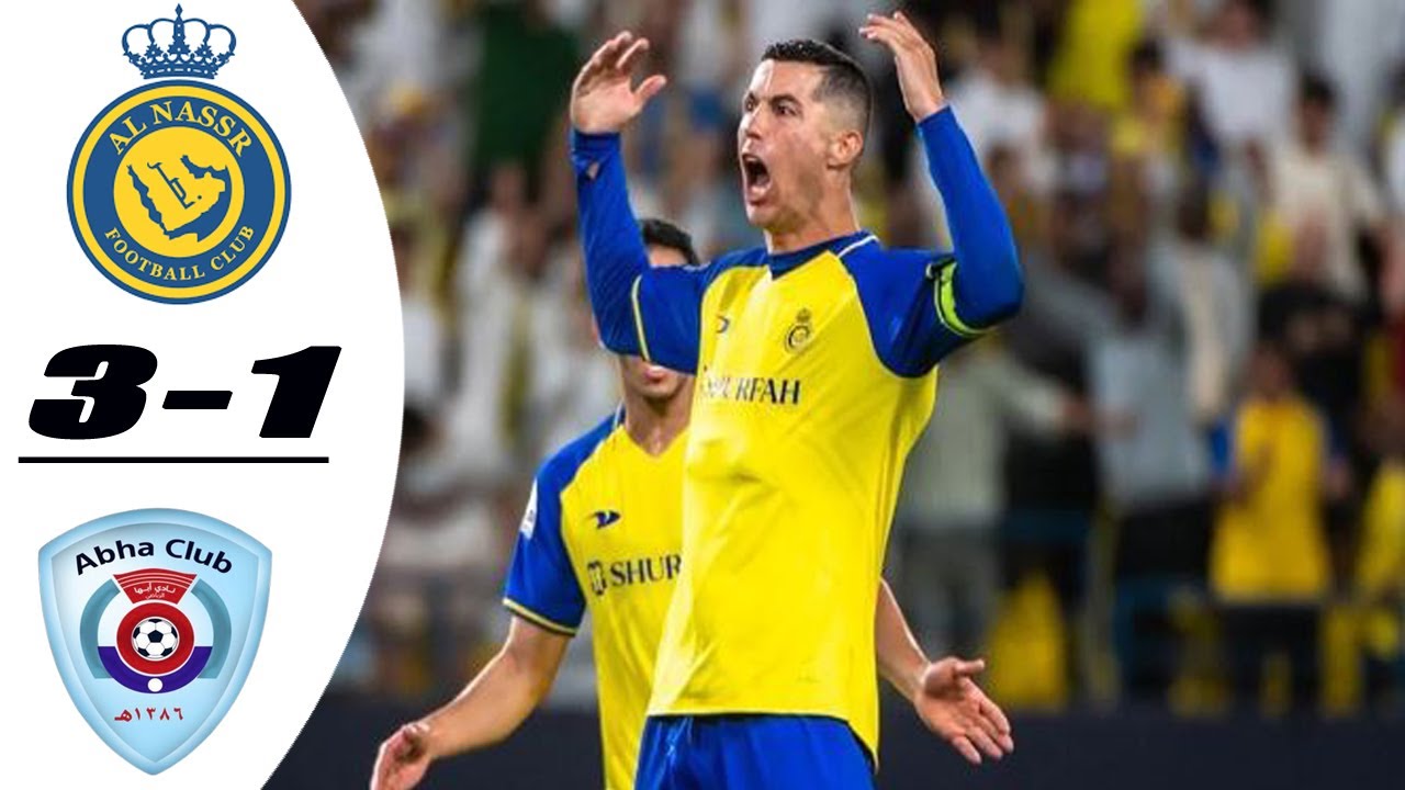 Ronaldo Al Nassr Vs Abha 3 1 Highlights And All Goals 2023 Ronaldo