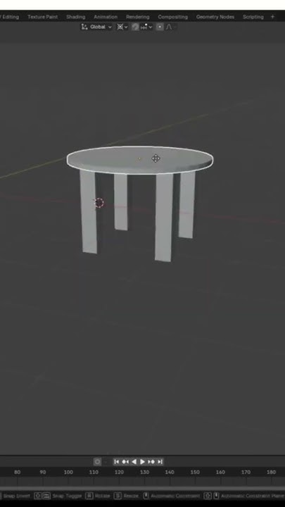 How to create a table in blender - YouTube