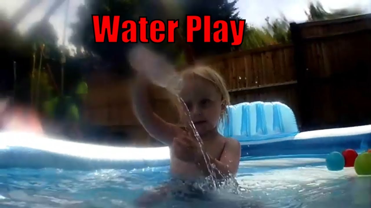 Autism Sensory Activity: Son Loves Water Play in the pool and making ...