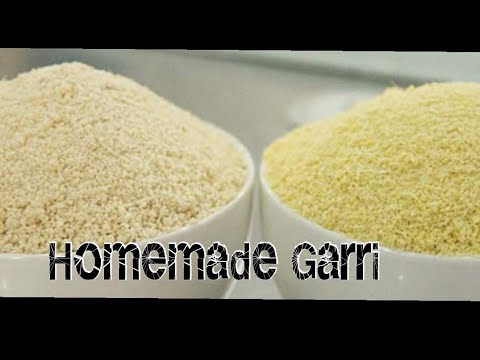 HOW TO MAKE GARRI || HOMEMADE GARRI | DIMMAVLOGS - YouTube