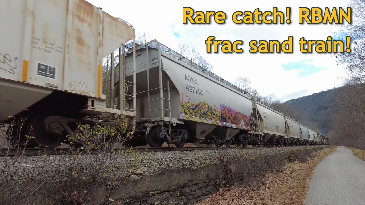 A load of sand on “The Road of Anthracite” | RBMN frac sand unit train ...