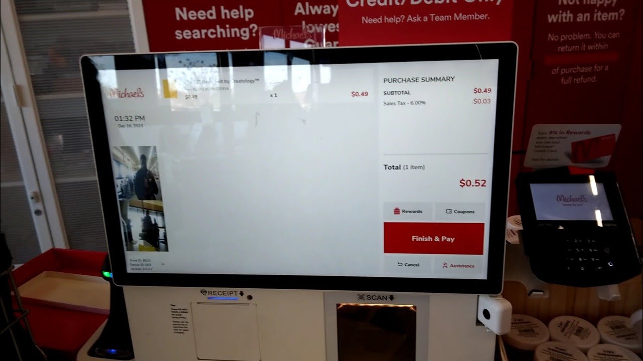 Mitchell Partycenter s Self Checkout Demo At Michaels In Waldorf MD mitchell-partycenter-s-self-checkout-demo-at-michaels-in-waldorf-md