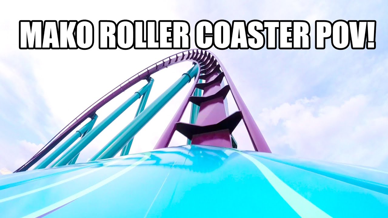 Mako Roller Coaster REAL POV - SeaWorld Orlando First Test Run - YouTube