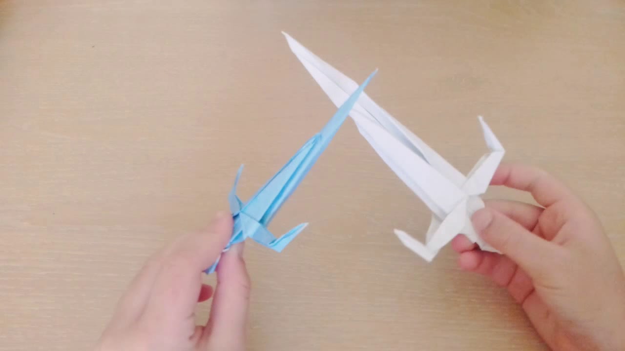 Origami dagger/sword. - YouTube
