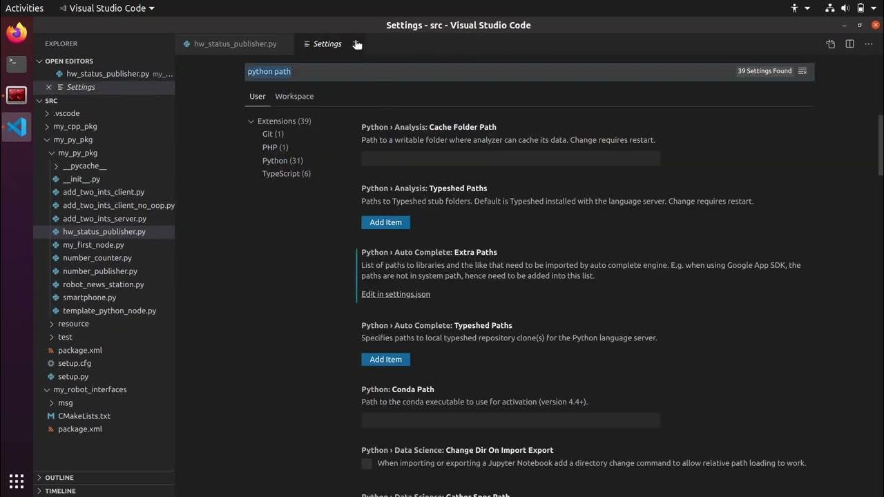 60 Use your Custom Msg in a Python Node - YouTube