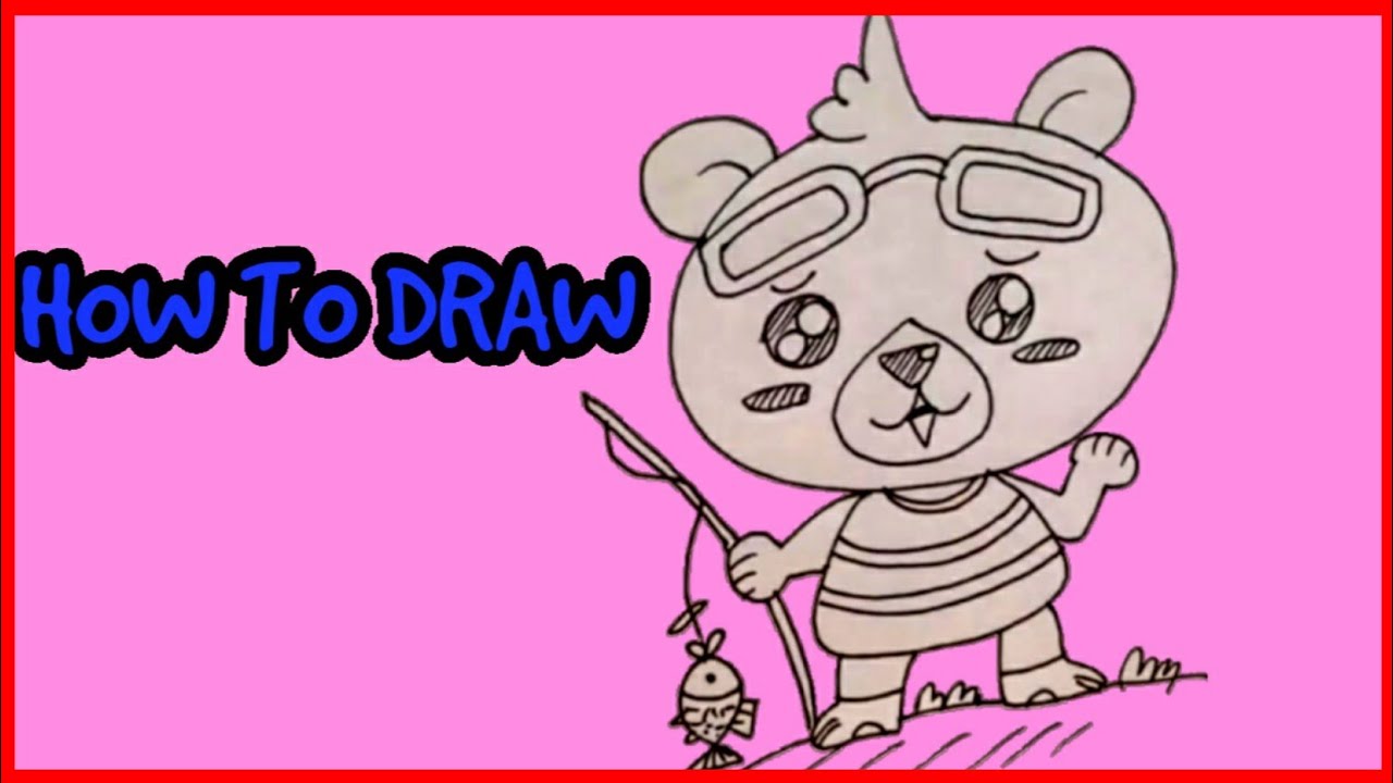 Cute Animal Stick Figure: Bear Fishing - YouTube