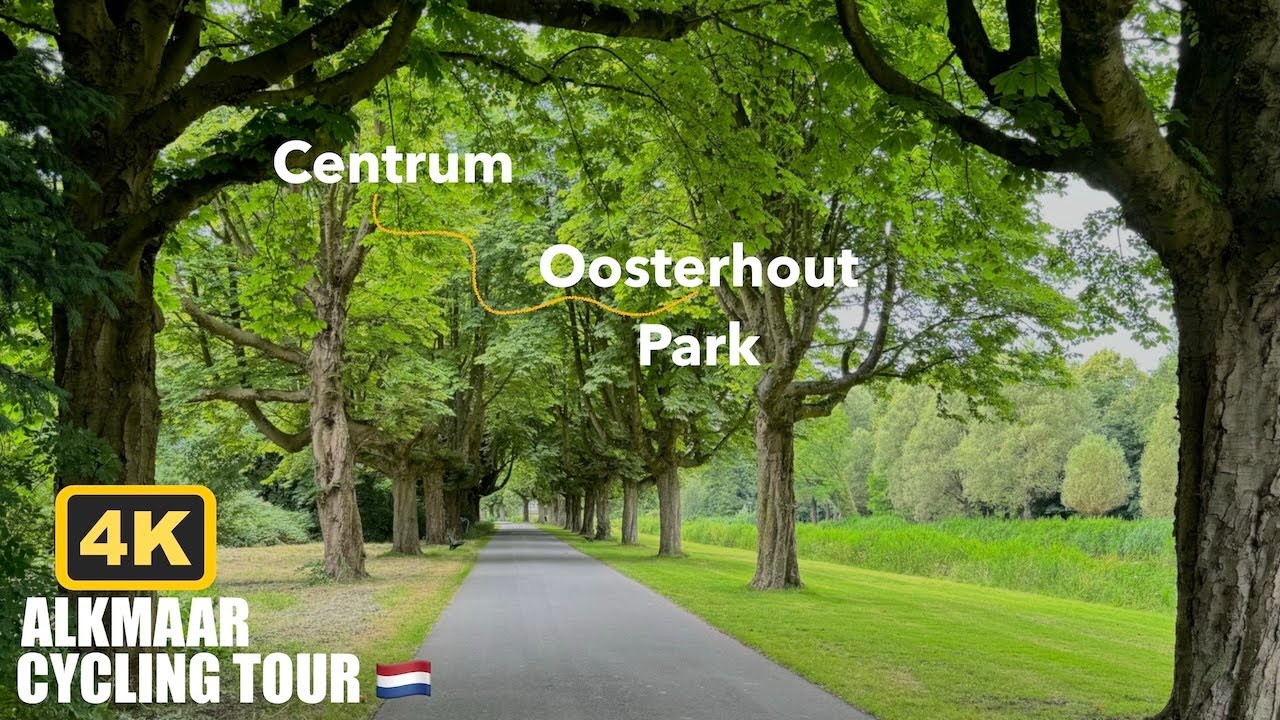 4K Scenic Cycling Tour | Exploring Oosterhout Alkmaar, The Netherlands ...