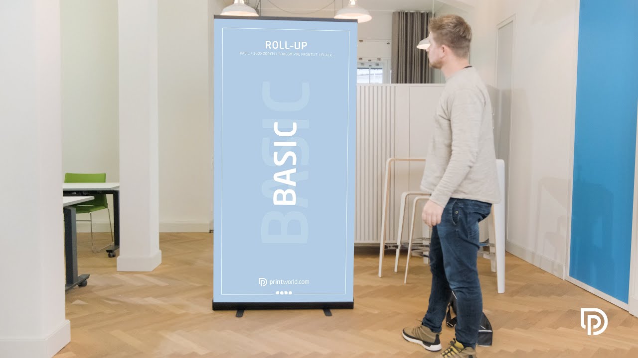 Roll-Up Basic Aufbauanleitung - Wir zeigen dir, wie es geht - YouTube