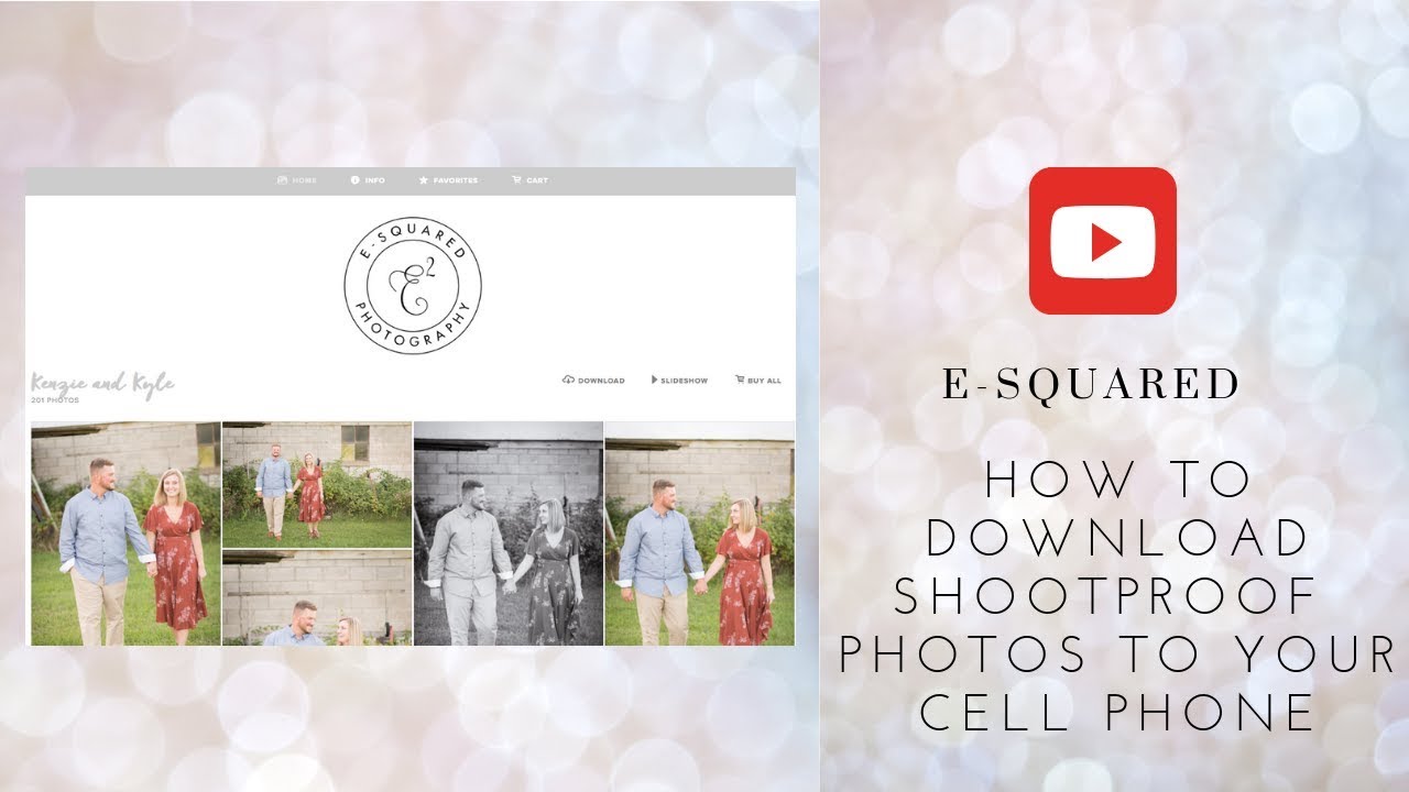 How to download Shootproof photos to your phone? - YouTube