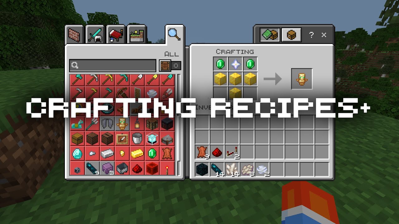 Crafting Recipes+ | Minecraft Bedrock Add-On (Trailer) - YouTube