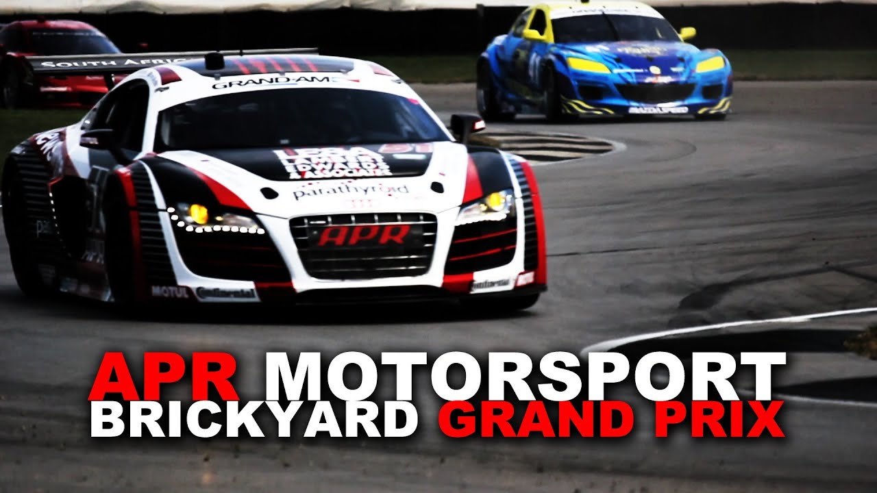APR Motorsport Audi R8 Grand-AM at the Brickyard Grand Prix - YouTube