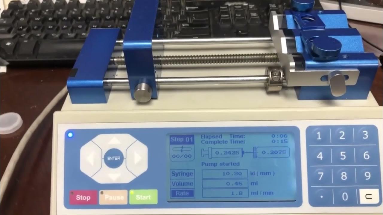 Chemyx fusion 200 pump - YouTube