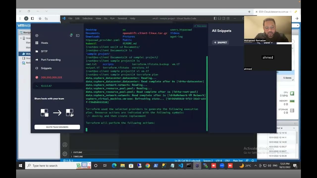 Infrastructure as a code using terraform and vSphere - Infrastructure Automation - YouTube