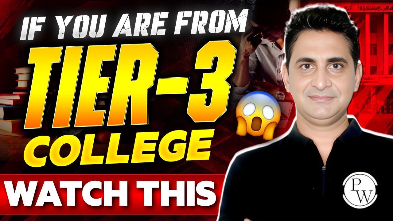 If You Are From Tier-3 College : Watch This - YouTube