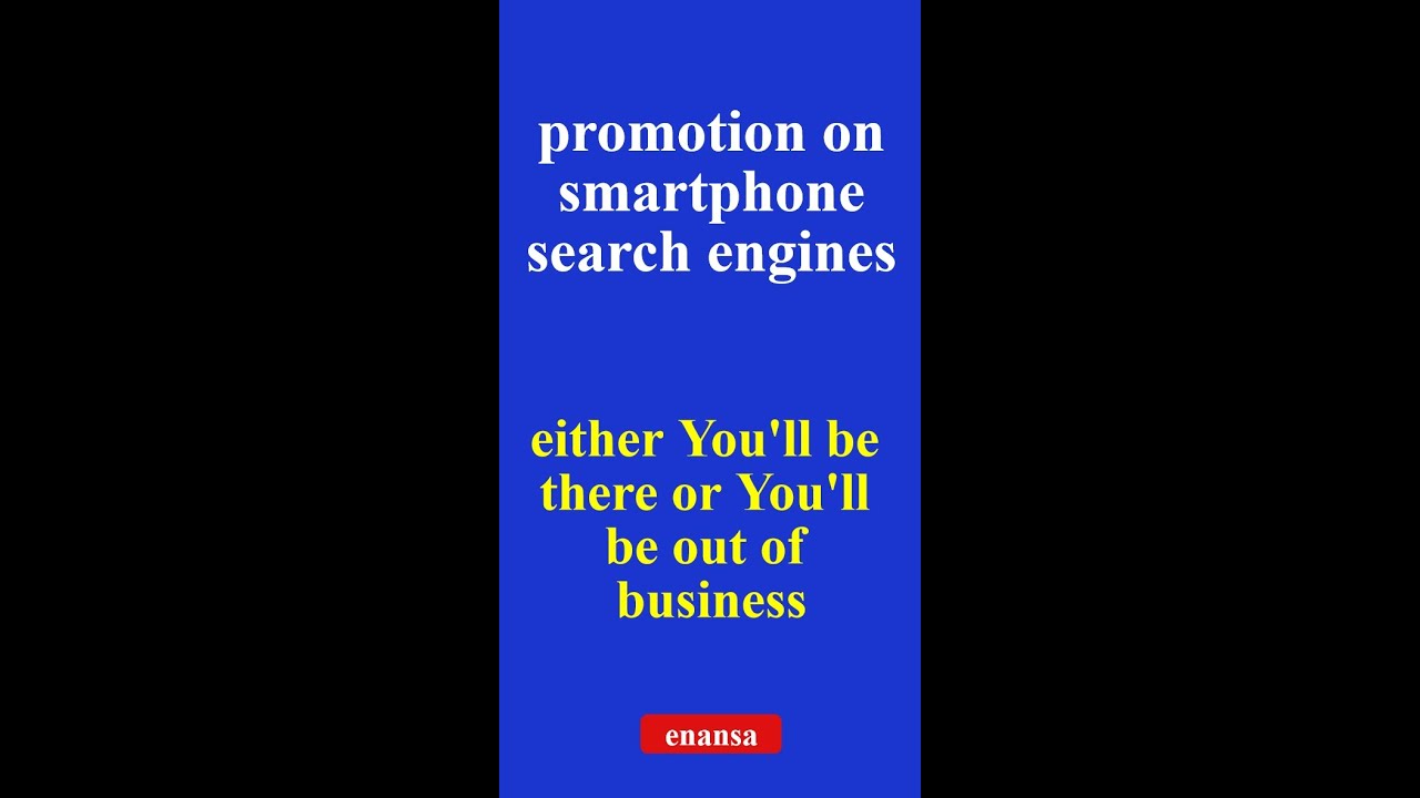 promotion on smartphone search engines - YouTube