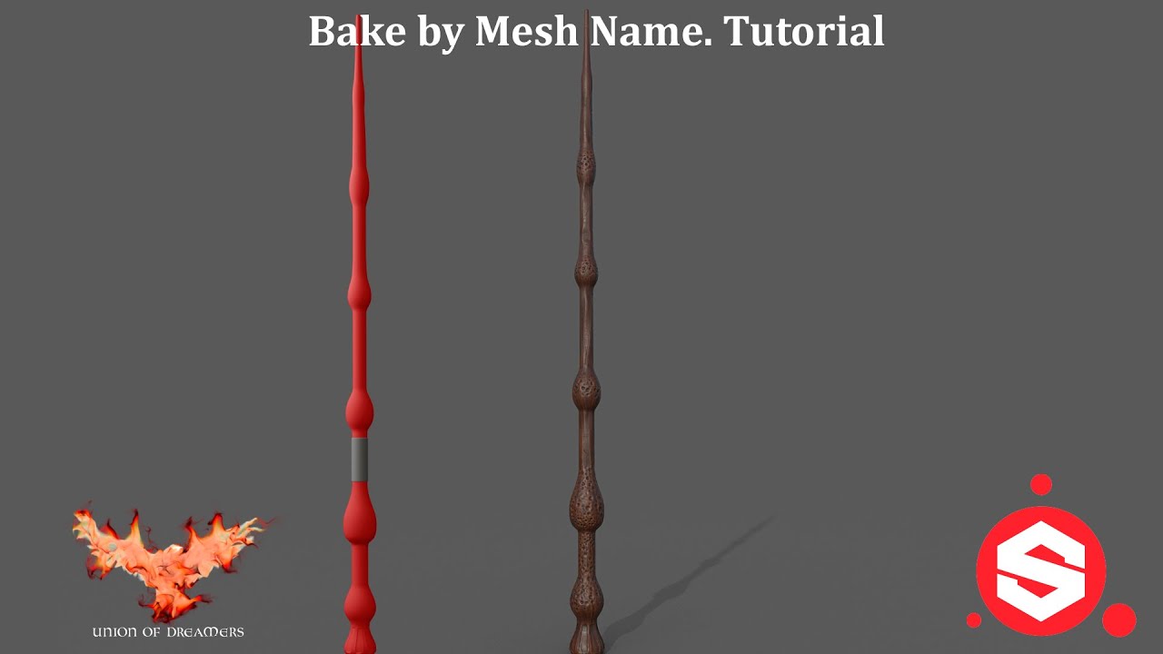 Bake by Mesh Name Substance Painter. Tutorial - YouTube