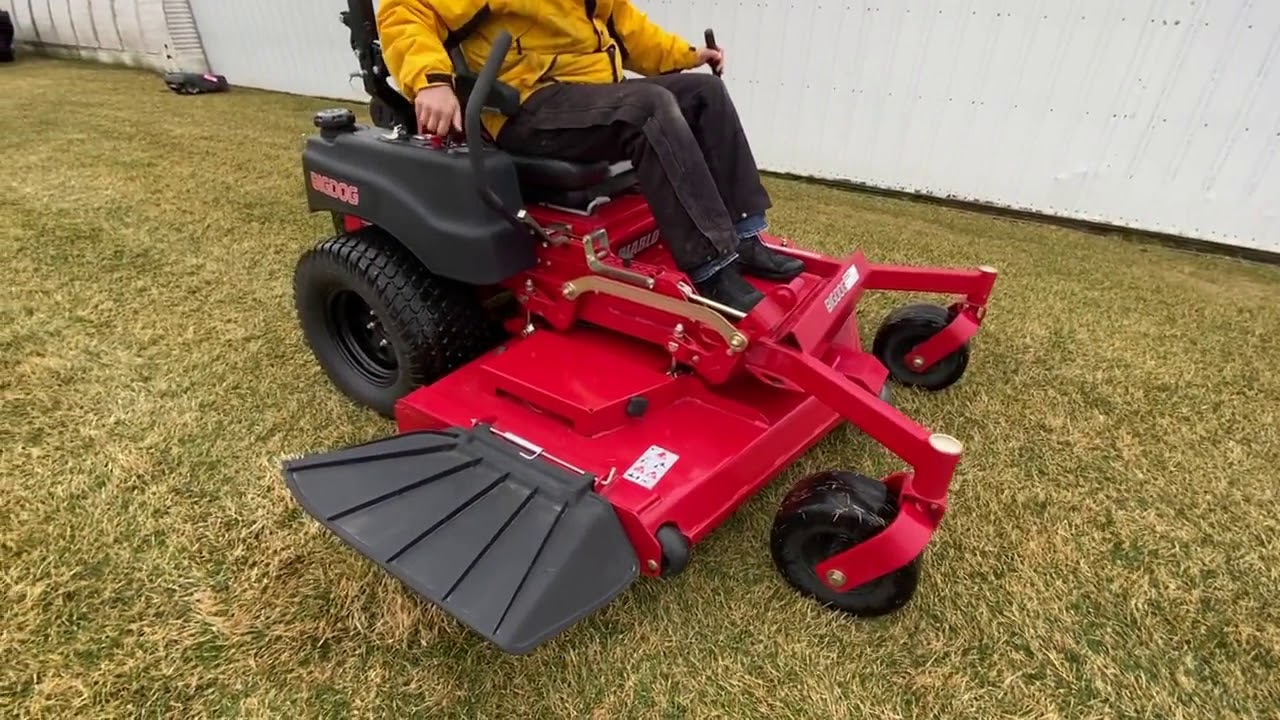 GD9586 BigDog Diablo MP Lawn Mower 4-29-20 BigIron.com auciton - YouTube