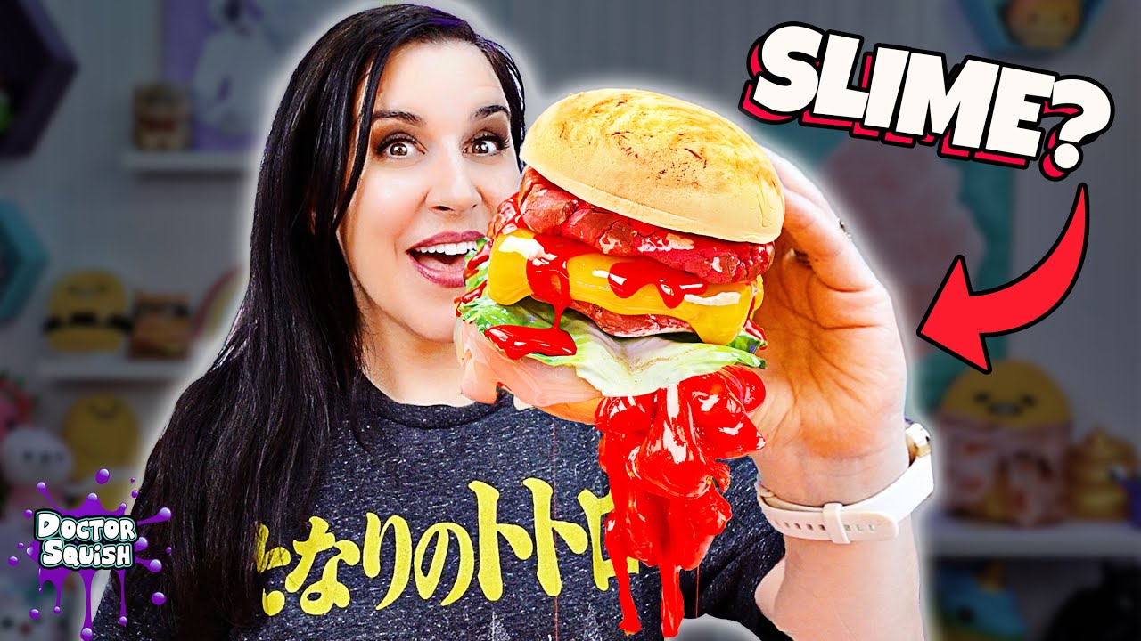 Viral Slime Mart Slime Food Kits! Hamburger and Pizza Slime Review ...