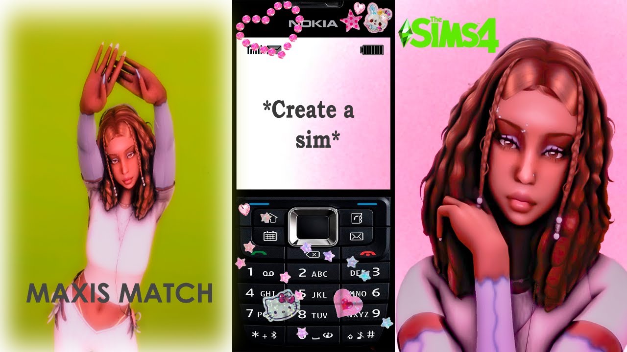The Sims 4 Create a Sim Maxis Match *♬ download sim☆ - YouTube