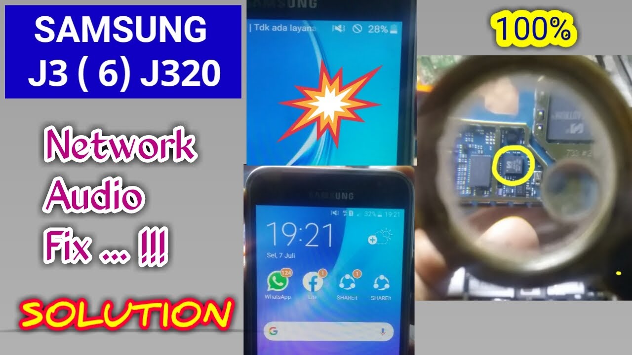 Samsung J3 No Network, Audio Problem Solution tested J320, J3 2016, J3 ...