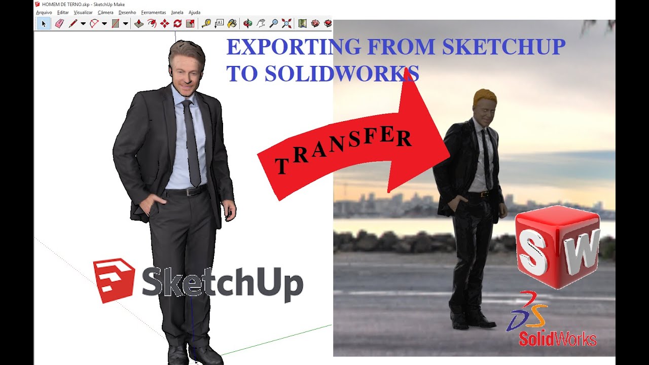 How to Export SketchUp File to SolidWorks (English) - Advanced Full ...