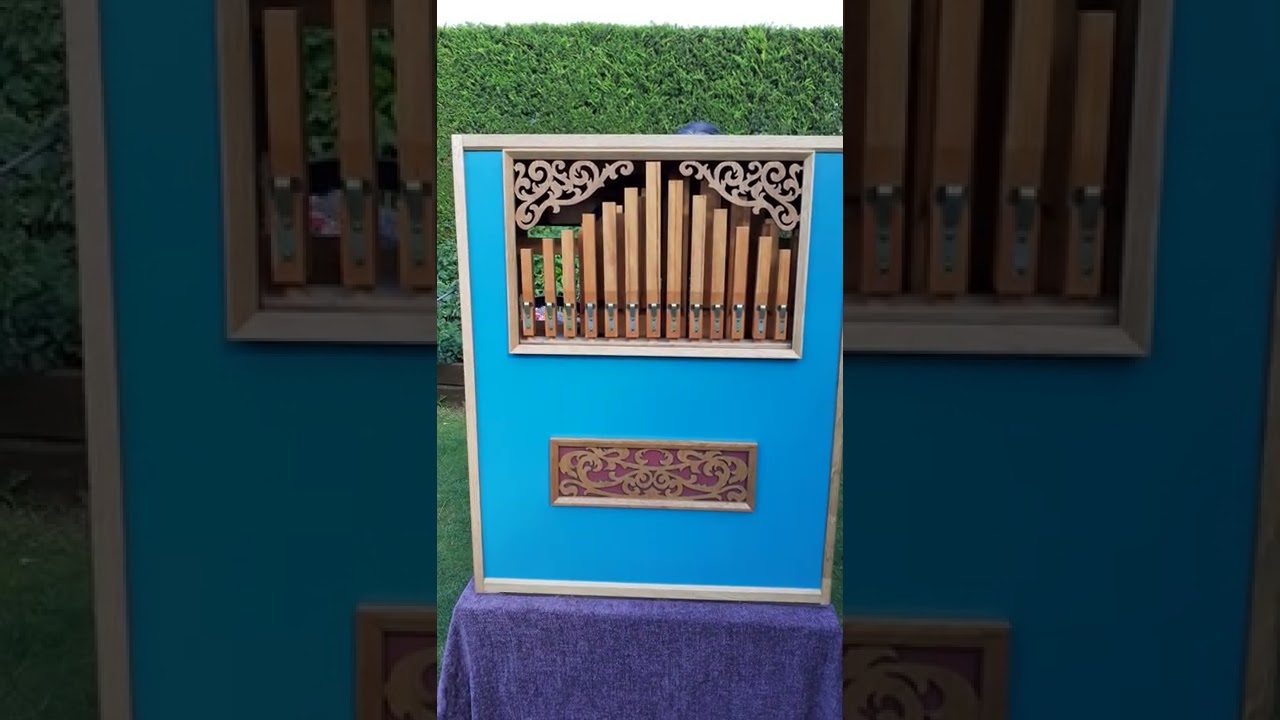 Pell 27 keyless hand turned book-playing organ for sale. - YouTube