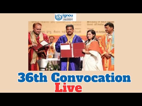 IGNOU 36th Convocation 03 April 2023 जाते हुए Convocation shiri fort ...