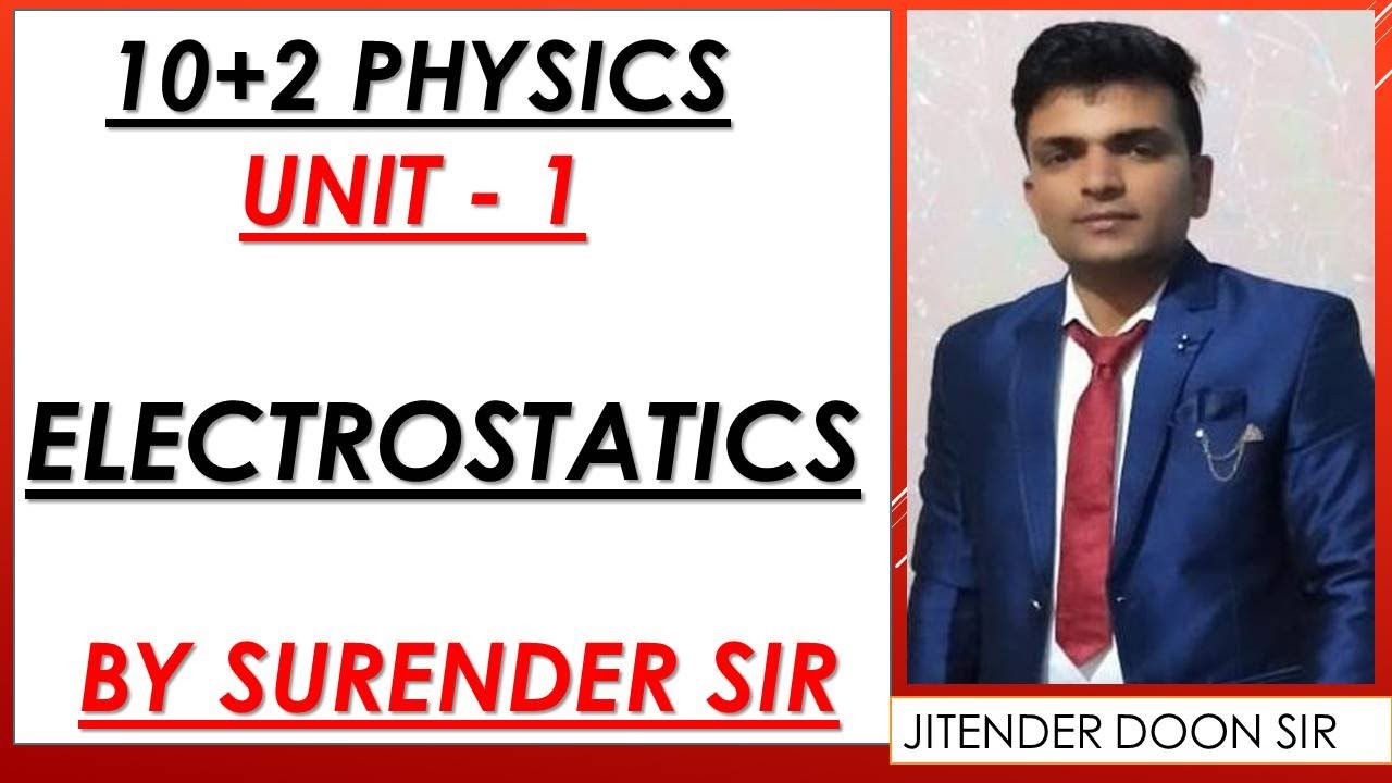 10+2 PHYSICS COMPLETE ELECTROSTATICS UNIT COMPLETE BASIC LECTURE 1 BY SURENDER SIR - YouTube