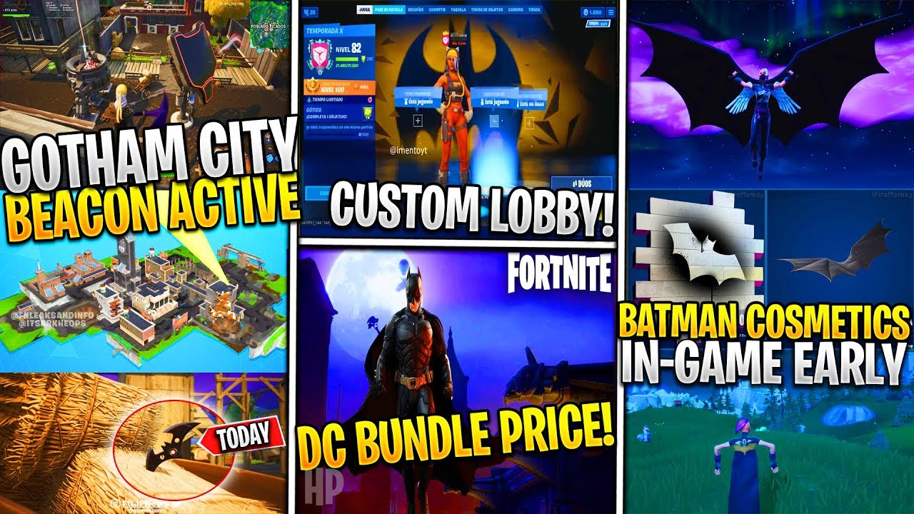 *NEW* BATMAN Fortnite Collab Leaks! Free Stuff, Custom Lobby/Itemshop ...