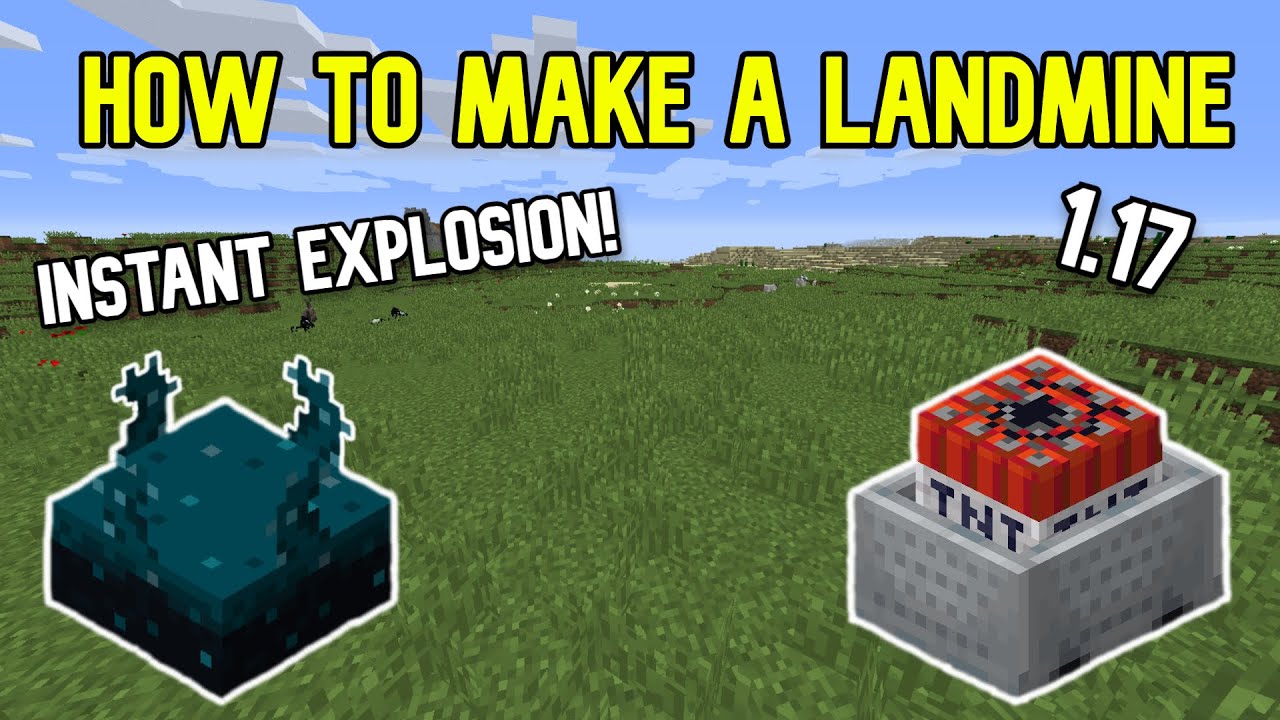 How to Make a LANDMINE With the Sculk Sensor in Minecraft 1.17 (2021 ...