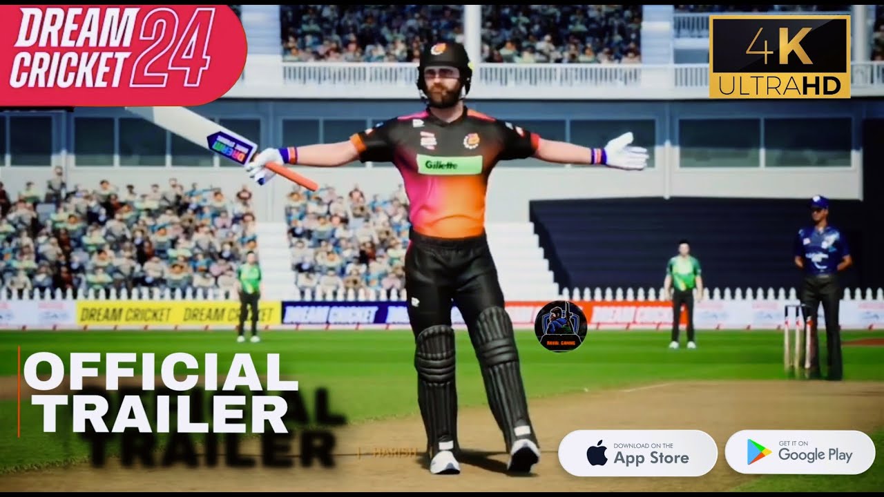 Dream Cricket 24 Official Trailer: Android & IOS📱 Ultra HD 4K Graphics😍 ...