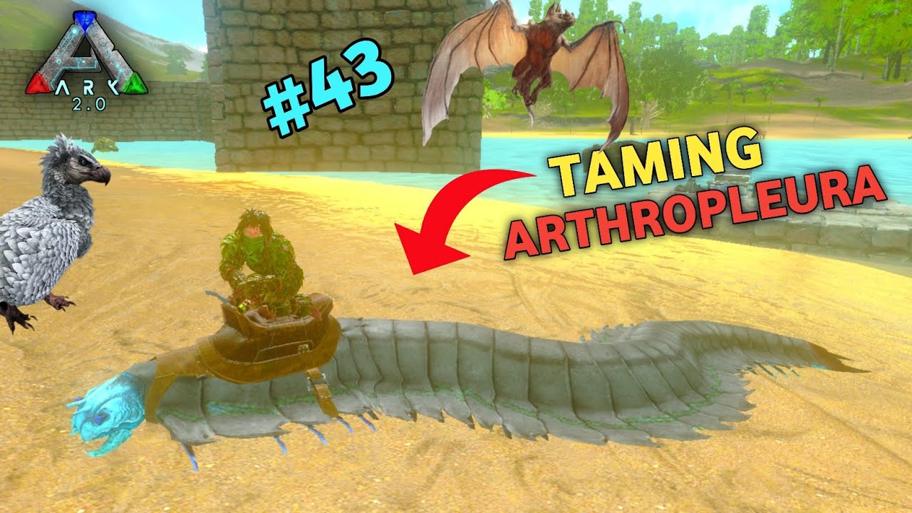 TAMING ARTHROPLEURA 🐛 | INFINITE 💧 WATER SUPPLY | ARK MOBILE BRUTAL ...