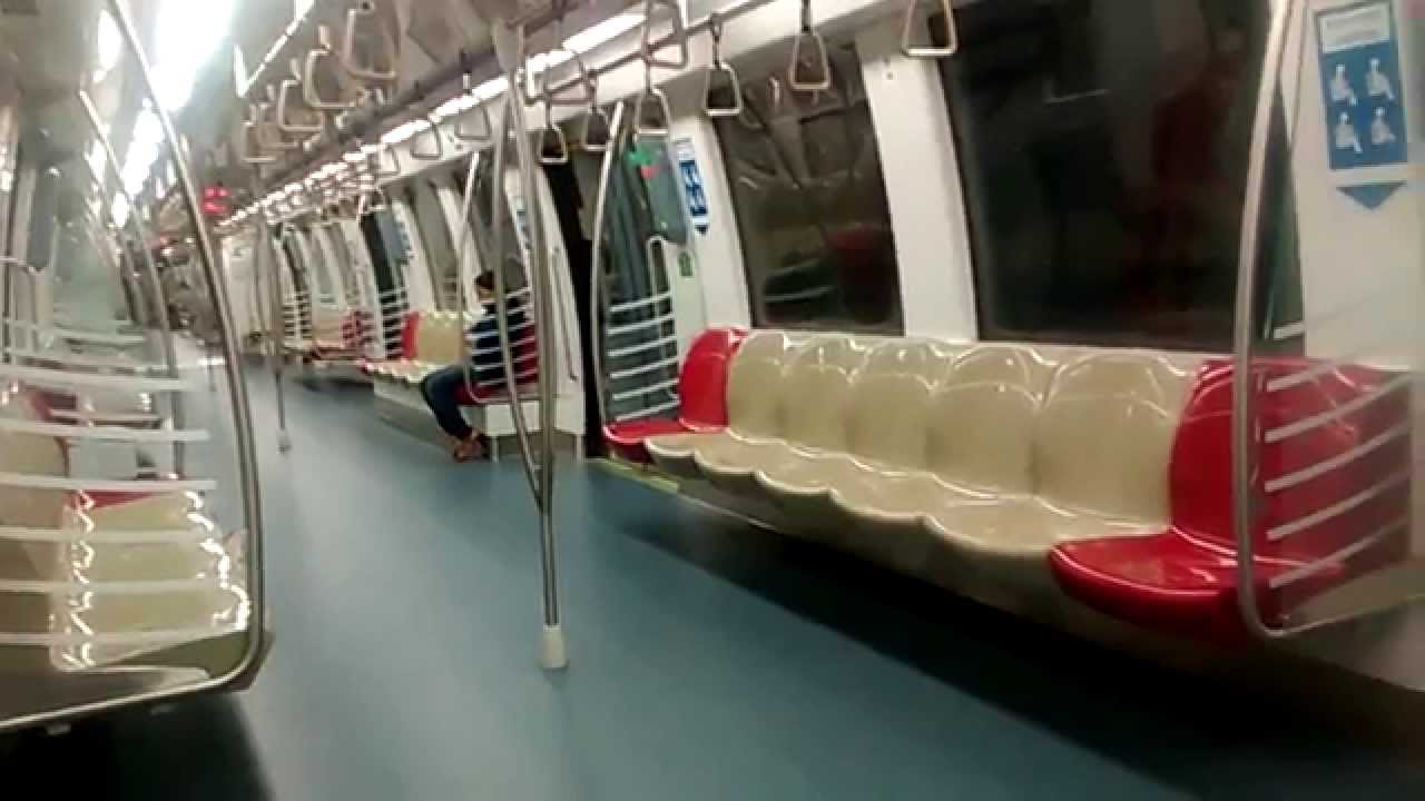 Circle Line train ride on SMRT C830C - 45 from Nicoll Highway to Marina ...