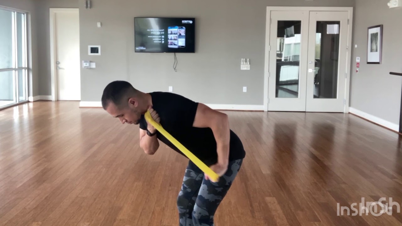 Mini Band Single Arm Triceps Kickback - YouTube