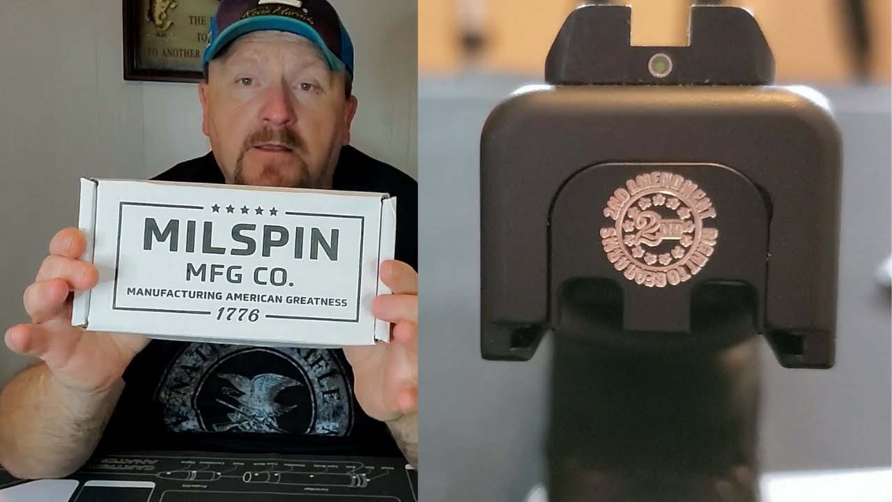 Milspin Glock 2nd amendment custom back plate Installation - YouTube