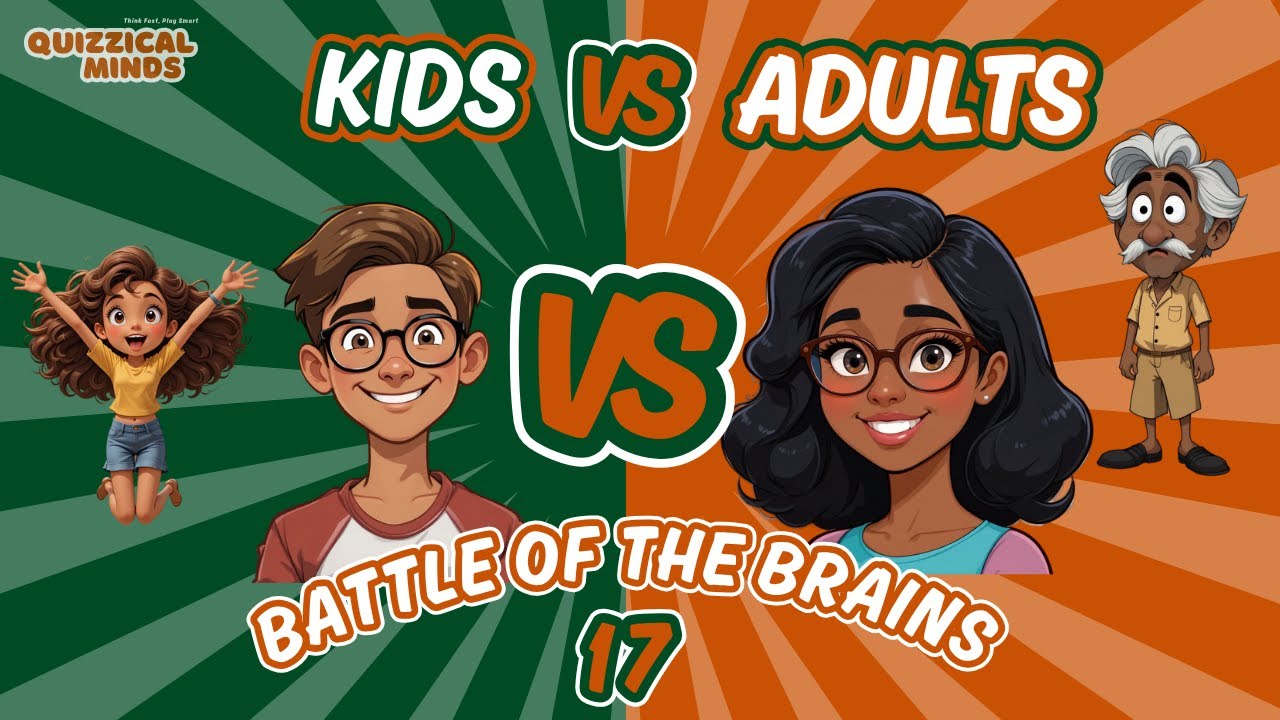 Family Quiz 17 - Battle of the Brains - Kids vs Adults General ...
