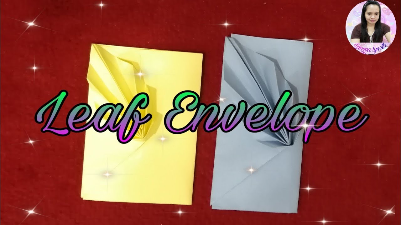 Diy: How to make Leaf Envelope / very Easy - YouTube