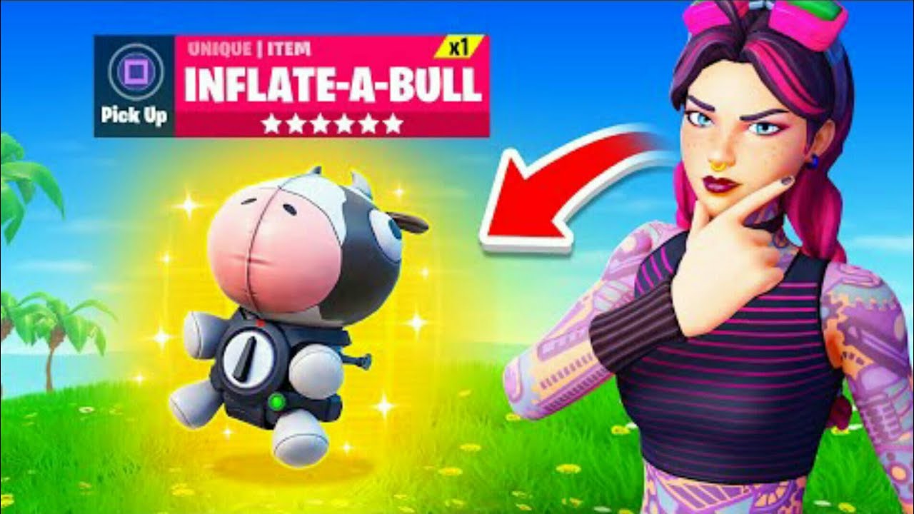 Fortnite (NEW COW ITEM) Grinding to level 200 - YouTube