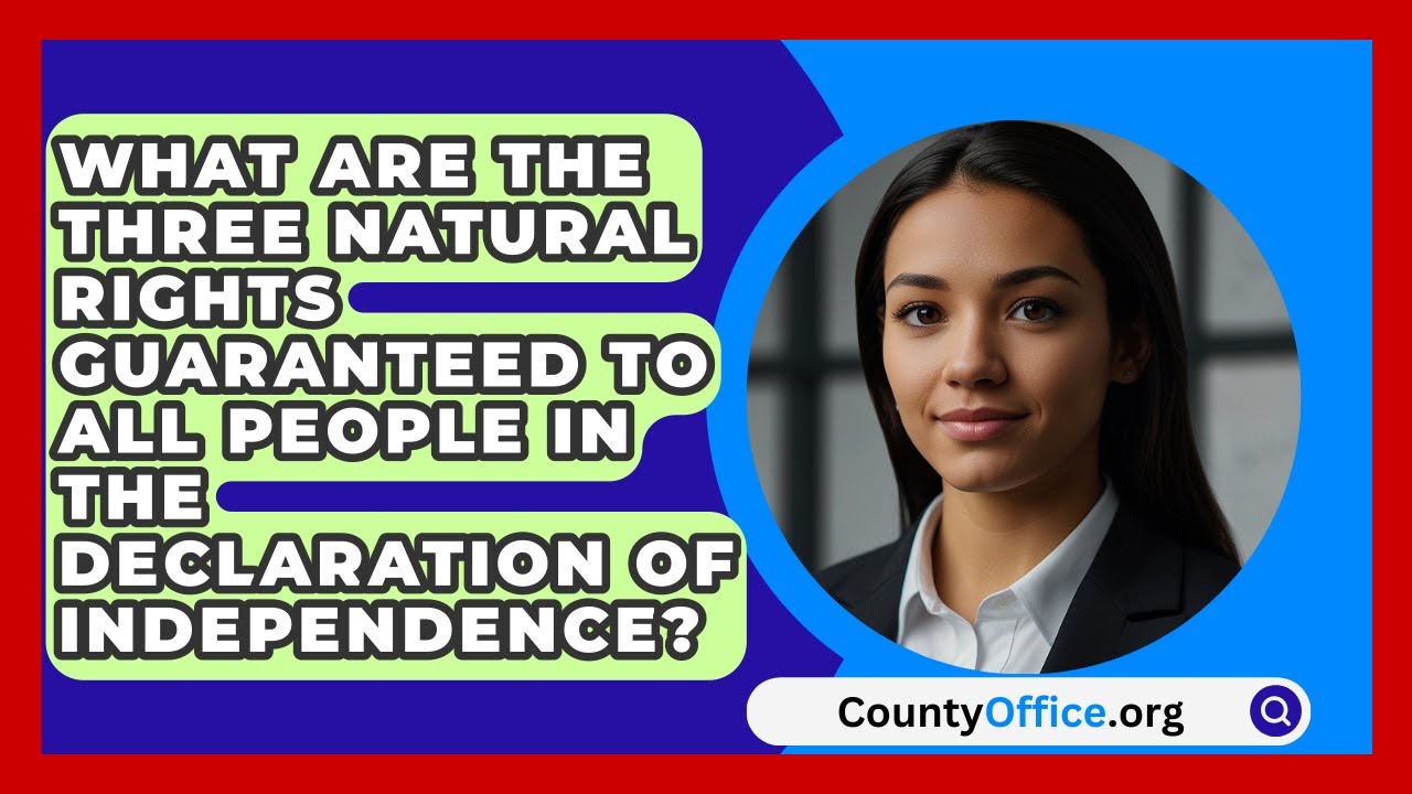 What Are the Three Natural Rights Guaranteed to All People in the ...