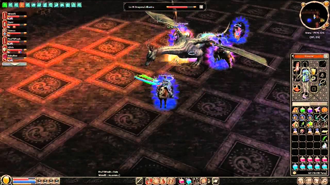 Metin2Arena WoodS -PVM MODE- lv 86-90 + dragon - YouTube