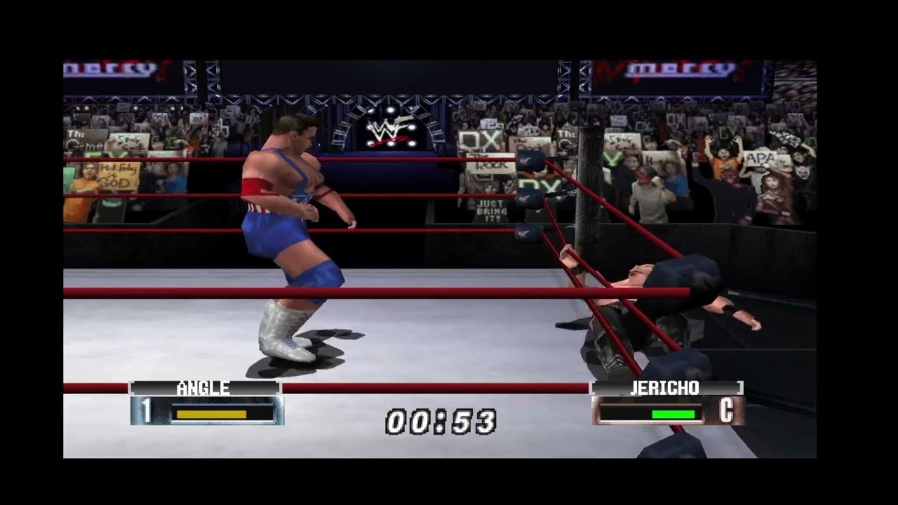 WWF No Mercy - N64 Gameplay - Kurt Angle vs Chris Jericho - Rematch - YouTube