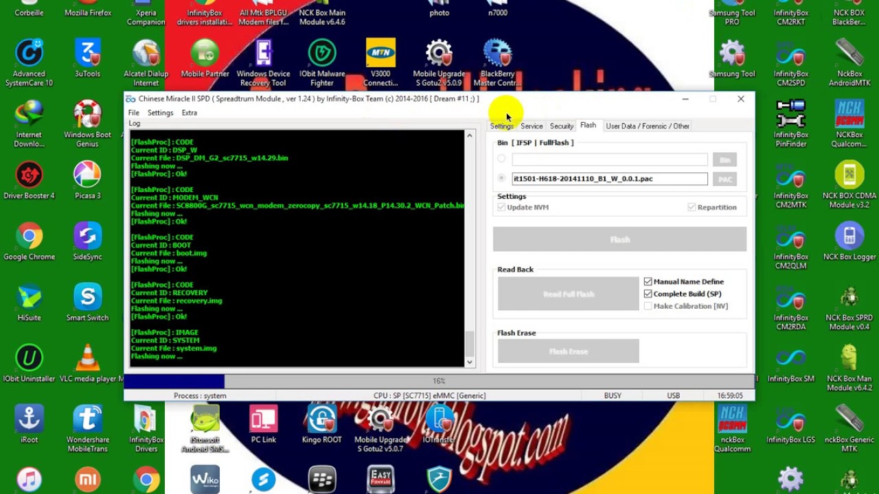 Comment flasher iTel 1501 avec infinity cm2 SPD module facile et rapide ...