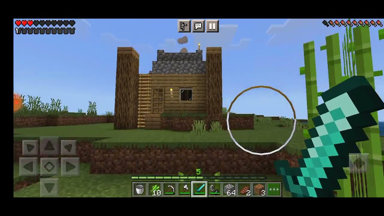 eps 11 membuat jalan di desa survival Minecraft edition - YouTube