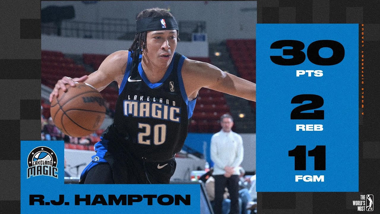 R.J. Hampton ERUPTS For 30 PTS Off The Bench vs. Mexico City - YouTube